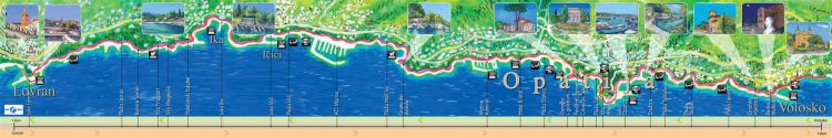 Wander- und Spazierweg Lungomare Opatija Riviera