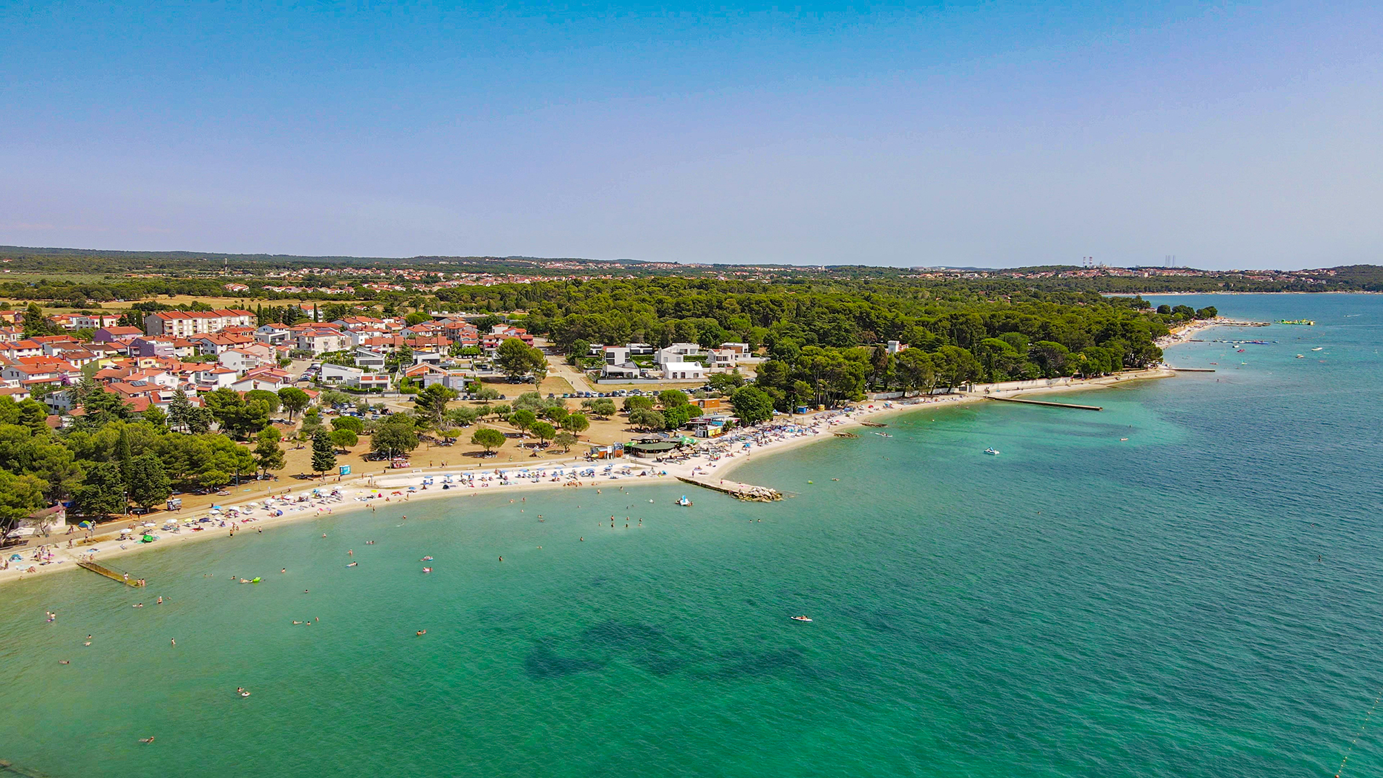 Strand Djecje igraliste in Fazana - Kroatien Strände √